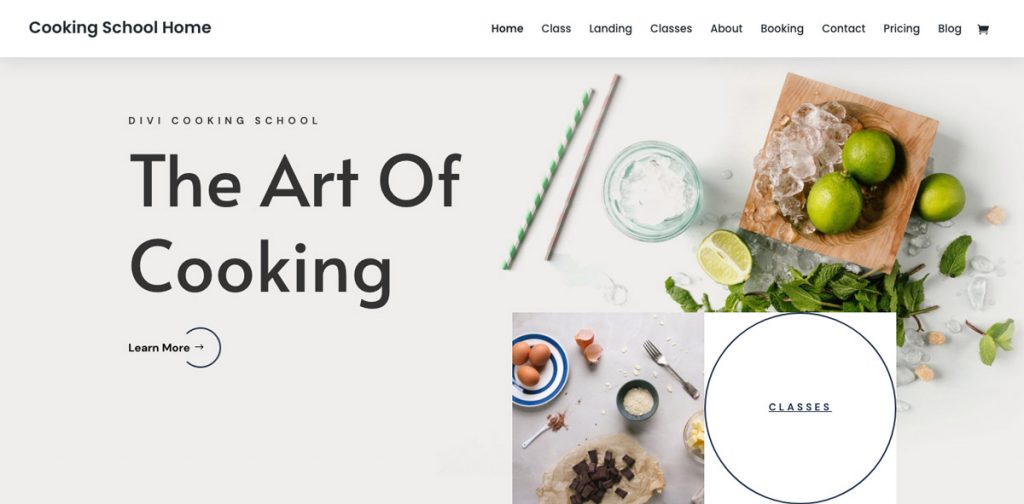 Cooking School WordPress Theme – HeaderLove